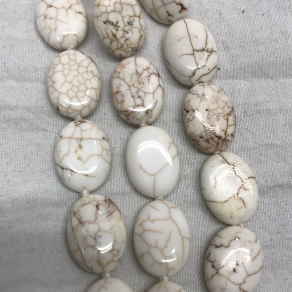 Lucas Lameth Sterling Luc 925 Howlite Chunky Necklace - Gem